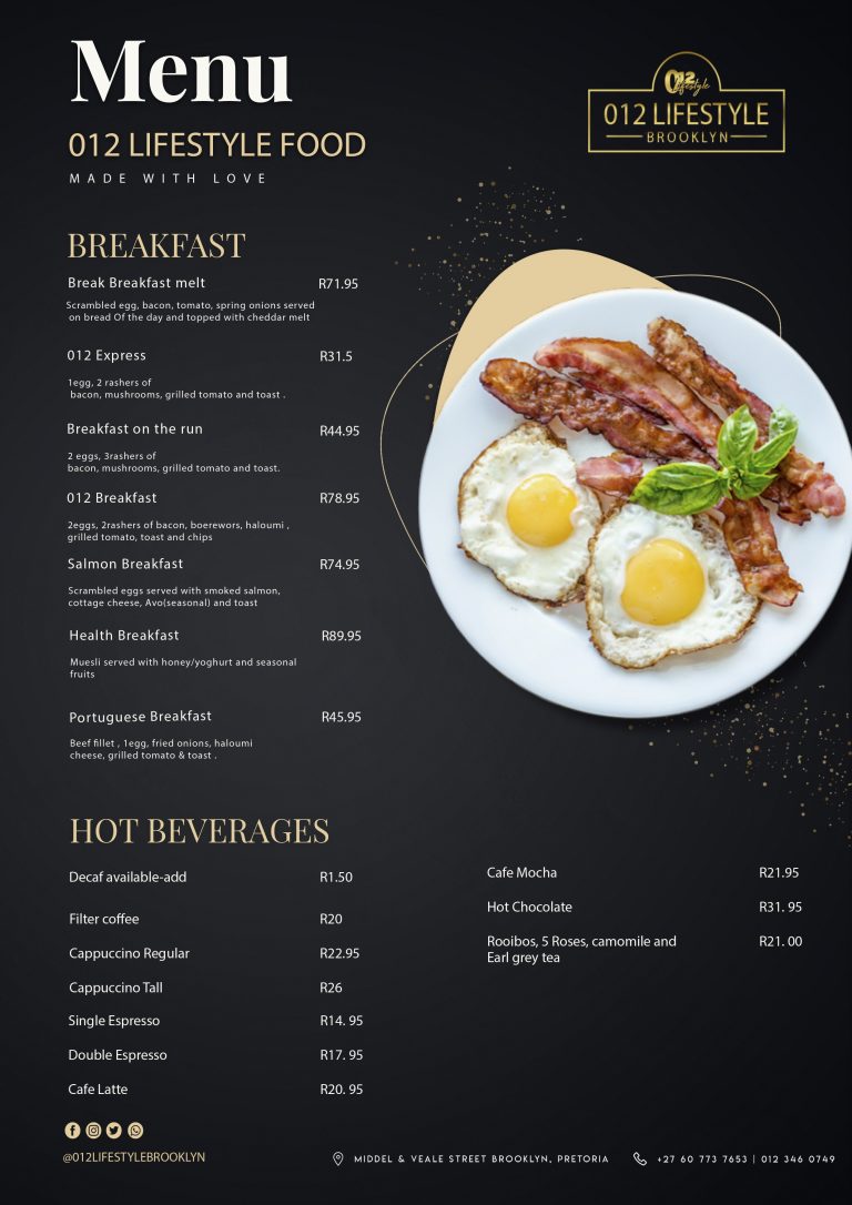 MENU – 012 Lifestyle Brooklyn